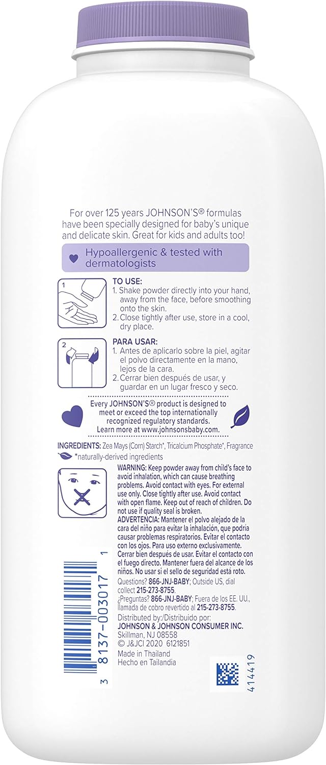 Johnson's Baby Powder Calming Lavender 15 oz – MeStore