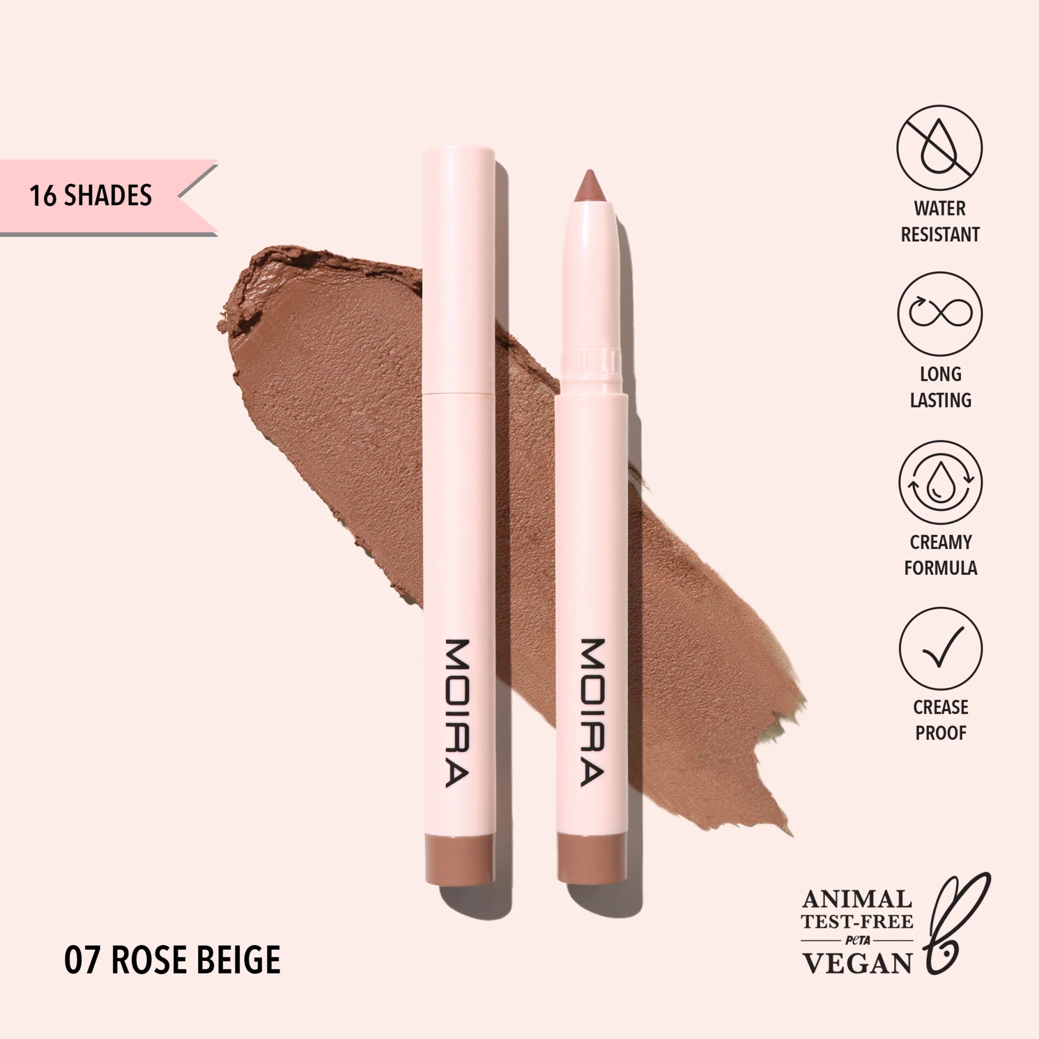 Moira - At Glance Stick Shadow (007, Rose Beige) – MeStore