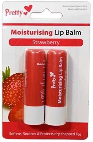 Pretty Moisturising Lip Balm Twin Pack Strawberry – MeStore