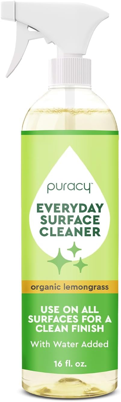 Puracy Natural Multi-Surface Cleaner Organic Lemongrass / 16oz Concent ...