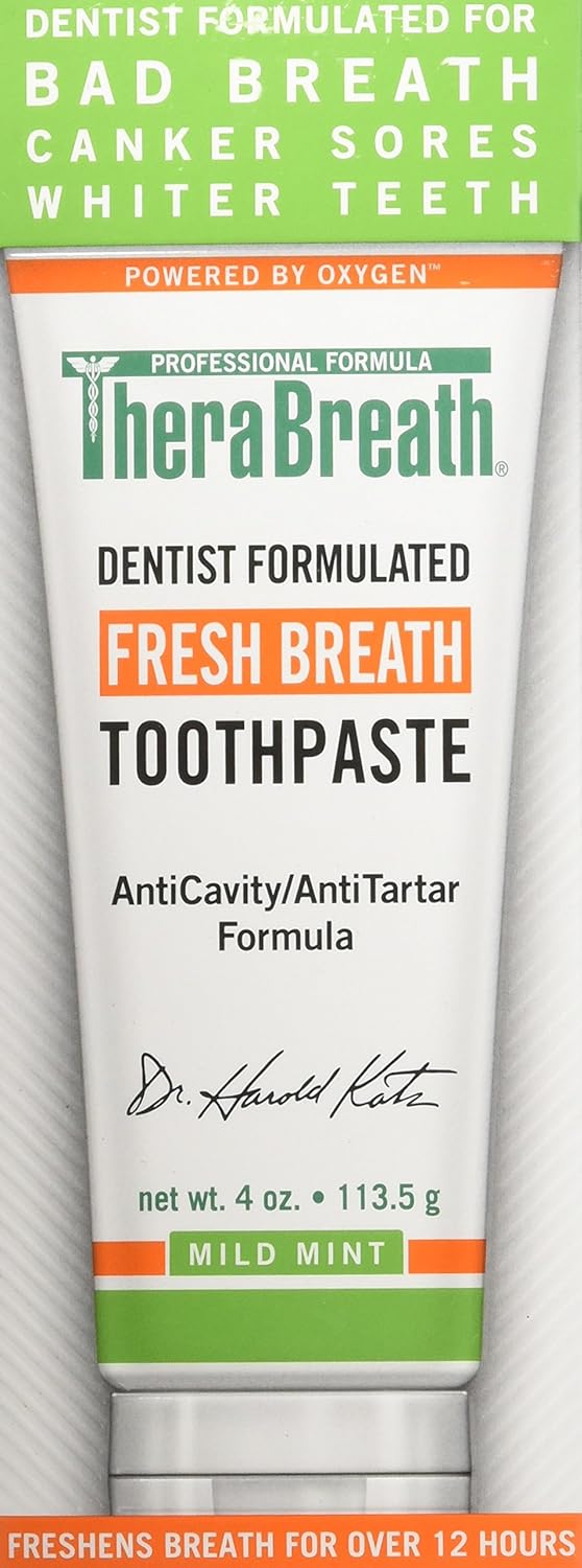 TheraBreath Fresh Breath Toothpaste Mild Mint 4oz – MeStore